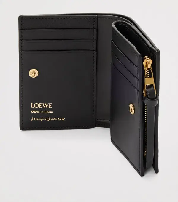 Loewe X Albers Leather Compact Wallet