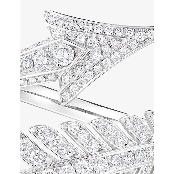 Boucheron Fleche 18ct White-gold Diamond Arrow Ring