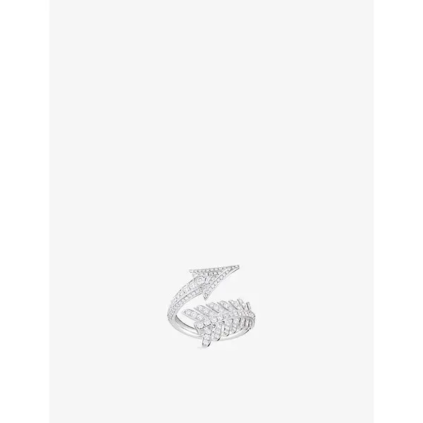 Boucheron Fleche 18ct White-gold Diamond Arrow Ring