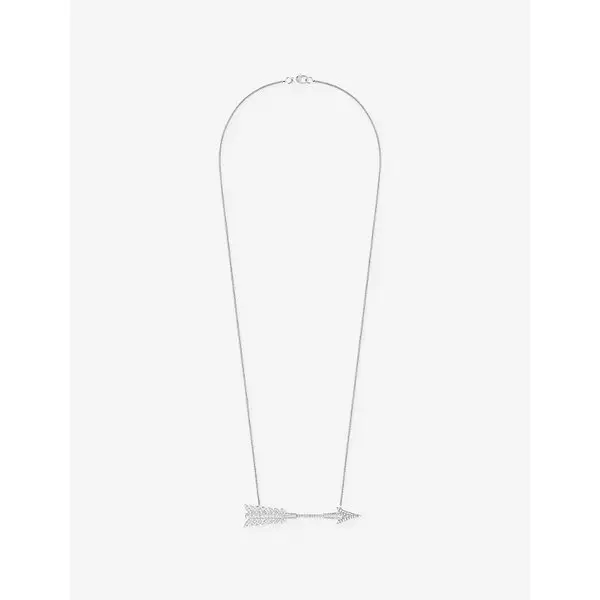 Boucheron Fleche Diamond Pendant Necklace - White Gold
