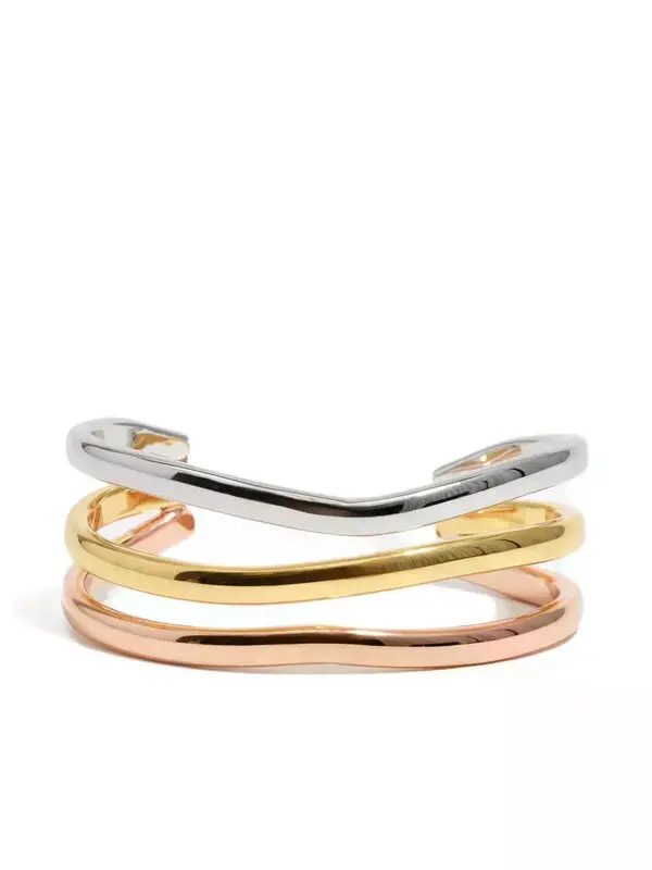 Bimba Y Lola Triple-band Cuff Bracelet - Gold