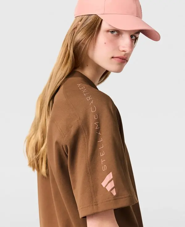 Stella McCartney Oversized Logo T-shirt - Brown