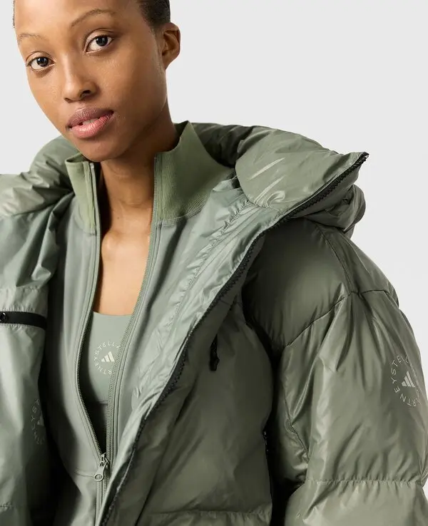 Stella McCartney Truenature Short Padded Hooded Jacket