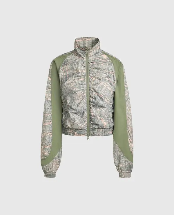 Stella McCartney Funnel Neck Graphic Print Track Jacket