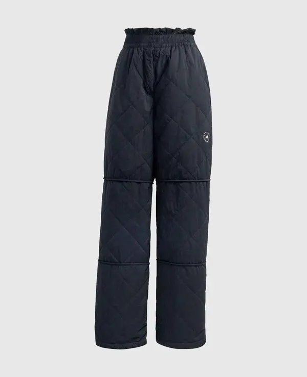 Stella McCartney Logo Quilted Track Pant - Black