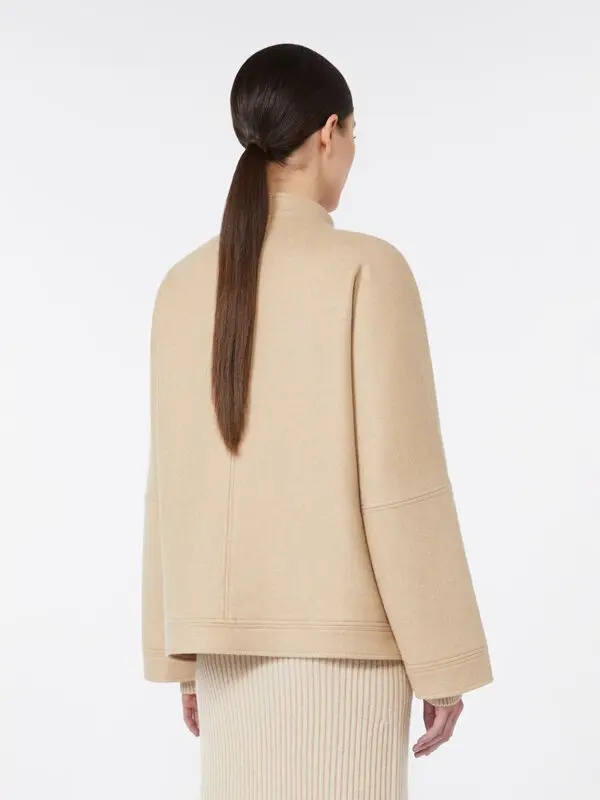 Max Mara Cashmere, Camel, And Silk Bomber Jacket