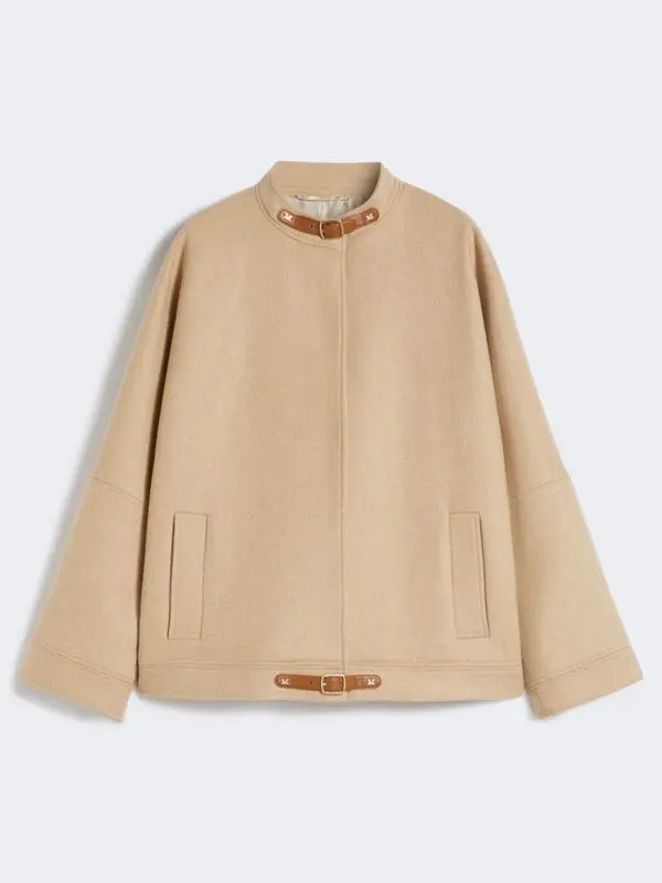Max Mara Cashmere, Camel, And Silk Bomber Jacket