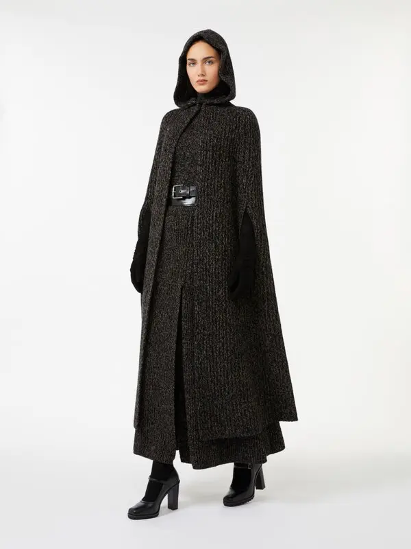 Max Mara Ribbed Wool And Cashmere Flared Skirt