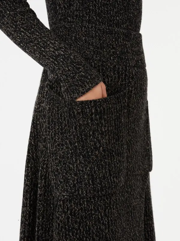Max Mara Ribbed Wool And Cashmere Flared Skirt