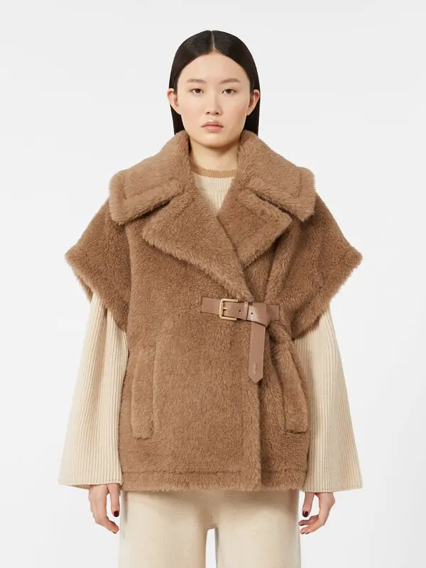 Max Mara Alpaca And Cashmere Teddy Cape