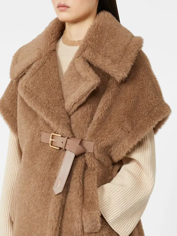 Max Mara Alpaca And Cashmere Teddy Cape
