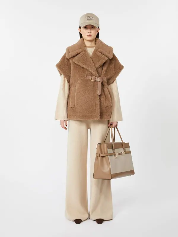 Max Mara Alpaca And Cashmere Teddy Cape