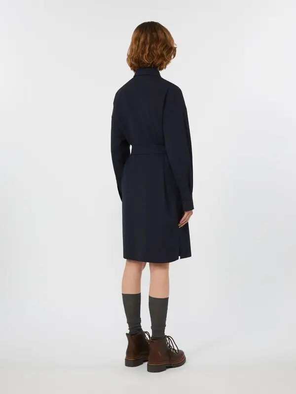 Max Mara Tech Wool Shirt Dress