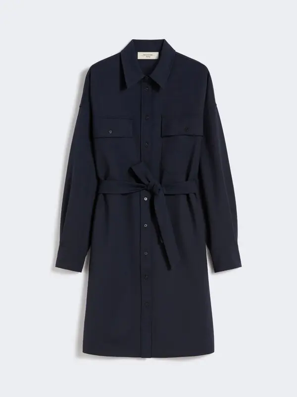 Max Mara Tech Wool Shirt Dress