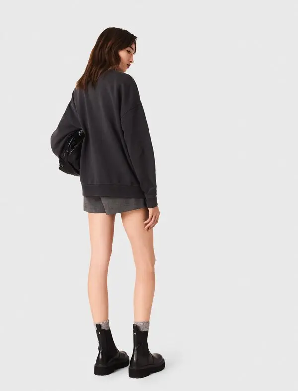 Maje X Céline Dion Cotton Sweatshirt
