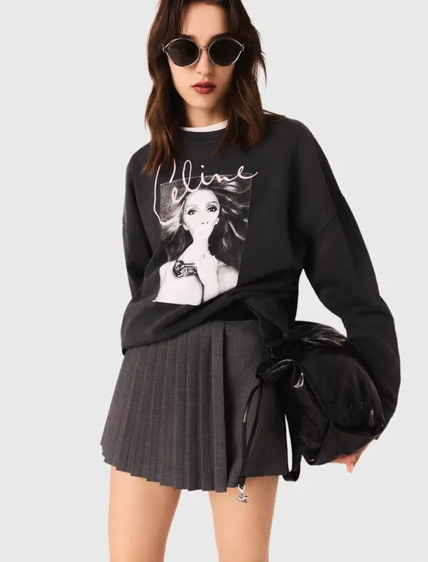 Maje X Céline Dion Cotton Sweatshirt