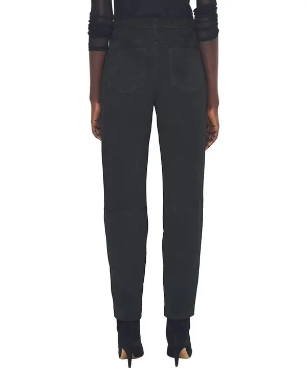 AS By DF Cindy Supersuede Slim Leather Jeans - Black