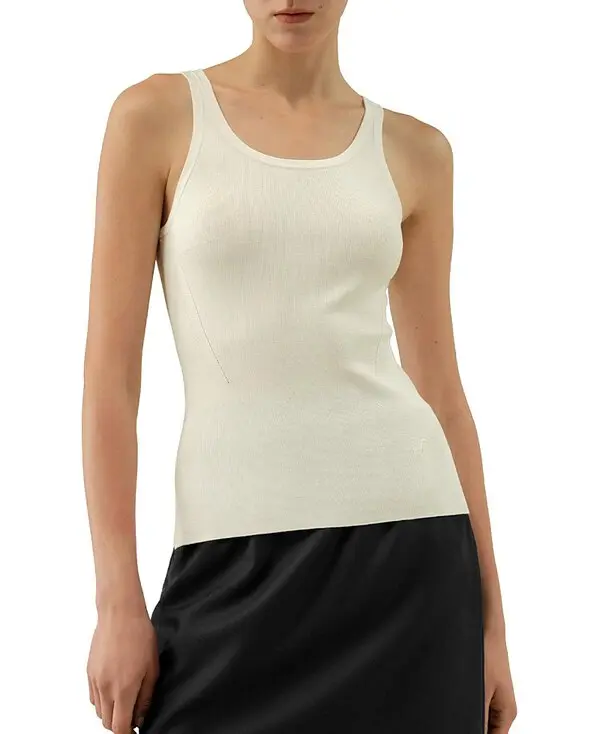 Lilysilk Basic Silk Tank Top - Natural White