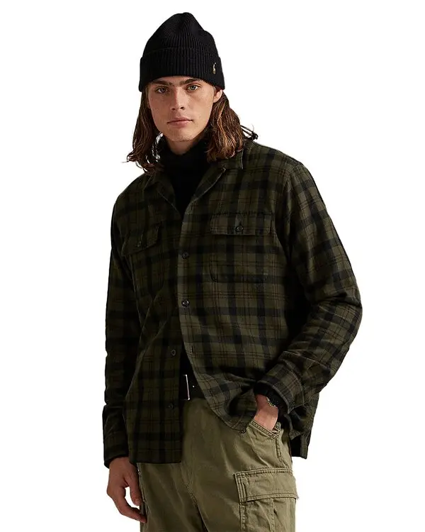 Polo Ralph Lauren Classic Fit Plaid Flannel Camp Shirt - Multi