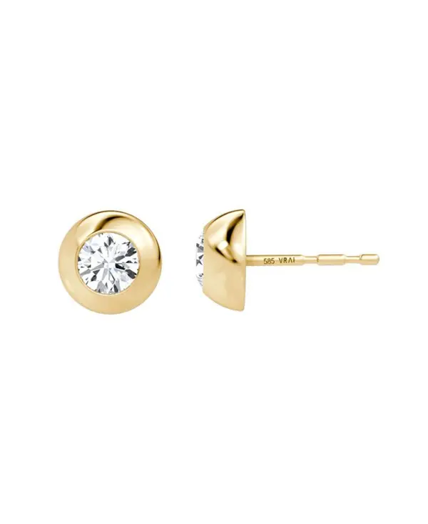 VRAI Petite Dome Stud With Lab-created Diamonds