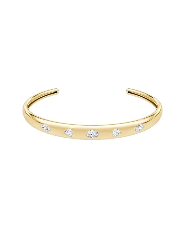 VRAI Petite Slim Bangle With Lab-grown Diamonds - Gold