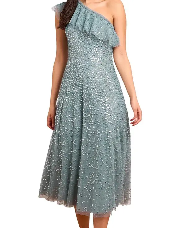NEEDLE & THREAD Dappled Sequin Ballerina Dress