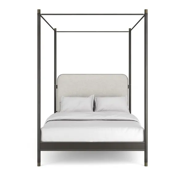CARACOLE Campaign Bed With Canopy, Queen