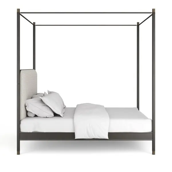 CARACOLE Campaign Bed With Canopy, Queen