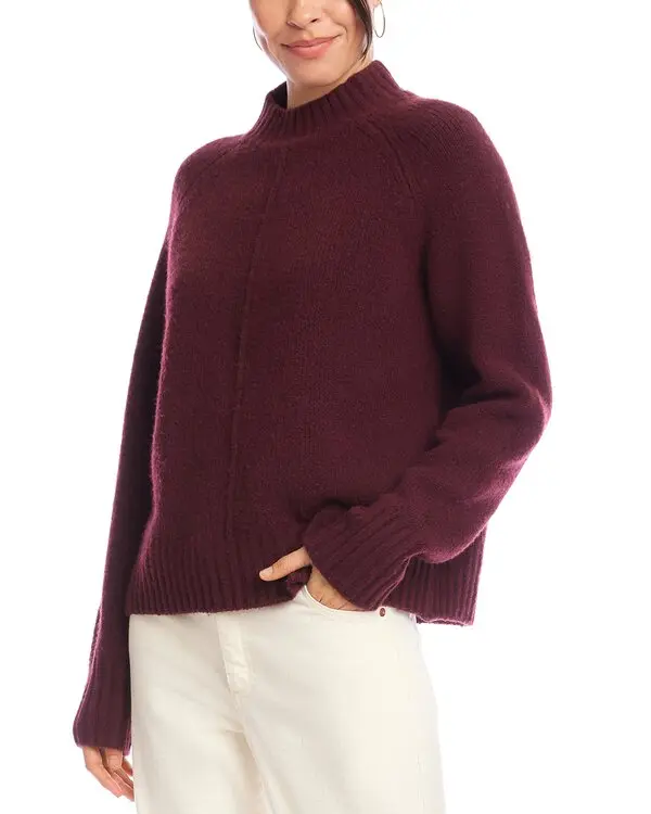 Karen Kane Turtleneck Sweater - Wine