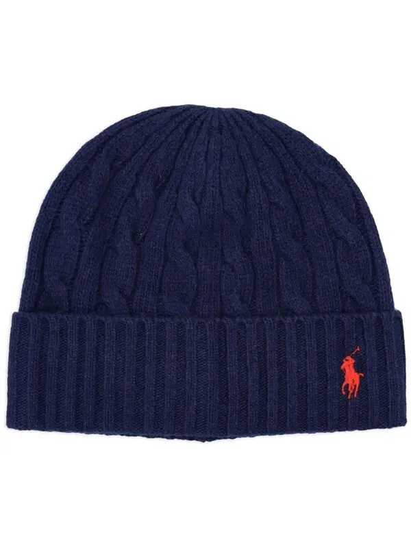 Ralph Lauren Wool-blend Beanie - Blue