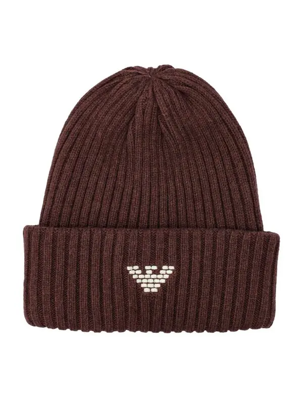 Emporio Armani Ribbed Wool Beanie - U6279