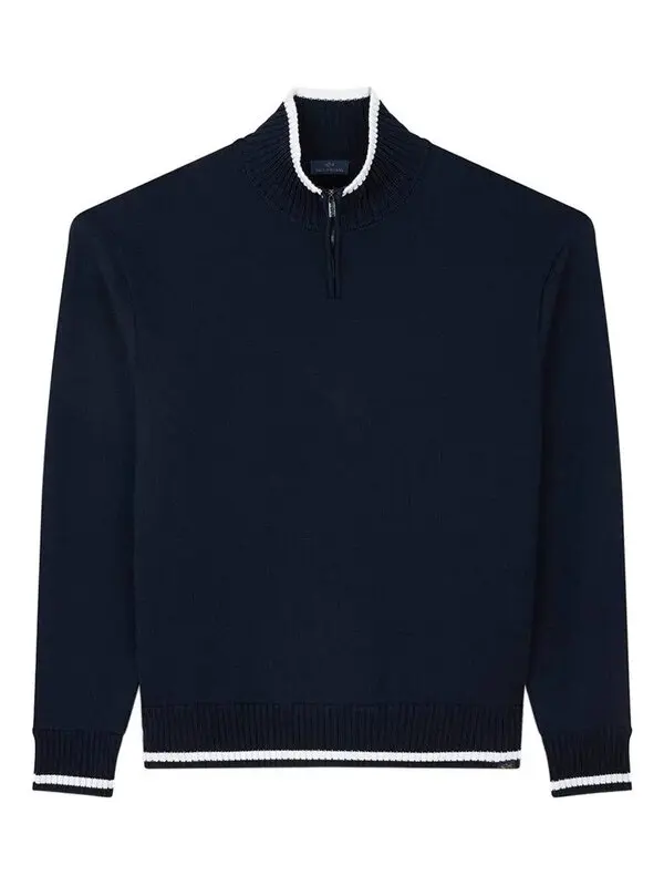 Paul & Shark Half-zip Wool Sweater - Blue