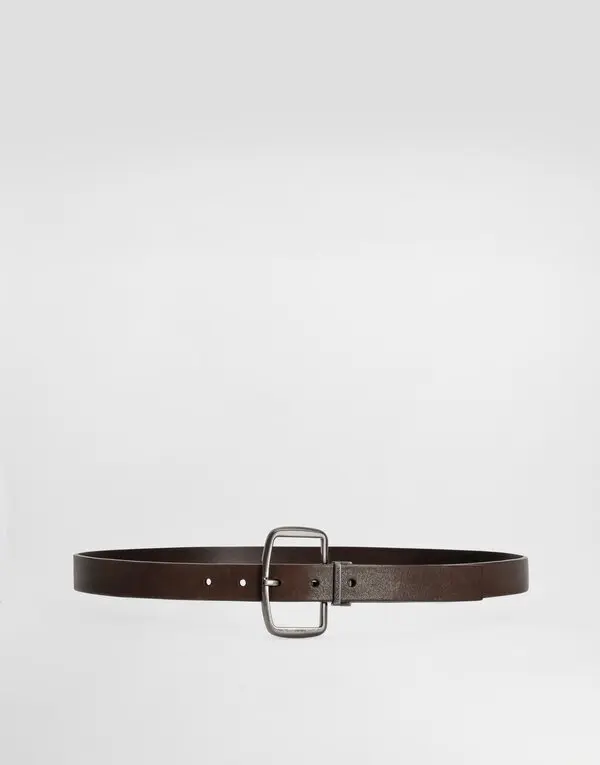 Dolce & Gabbana Calfskin Belt - Brown