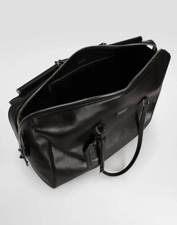 Dolce & Gabbana Calfskin Vittoria Tote - Black
