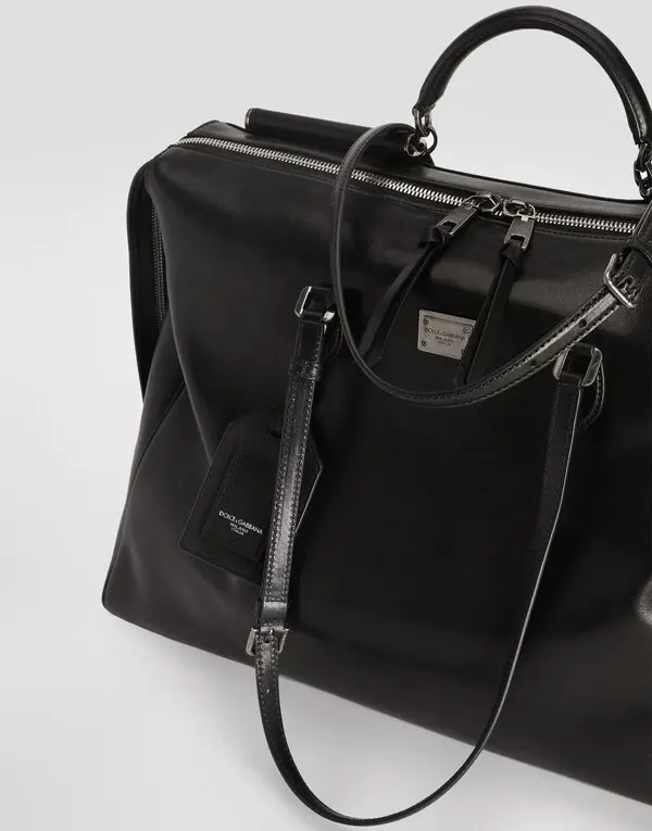 Dolce & Gabbana Calfskin Vittoria Tote - Black