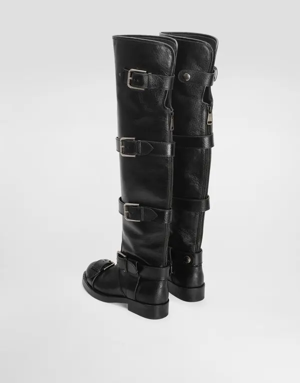 Dolce & Gabbana Bernini Horse Leather Boots