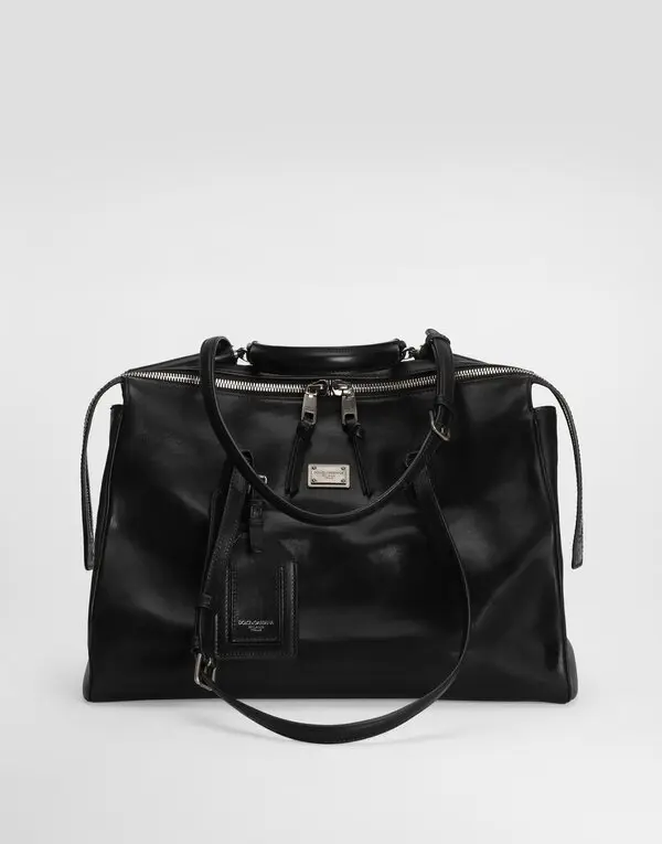 Dolce & Gabbana Vittoria Calfskin Bag - Black