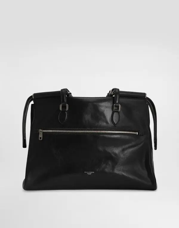 Dolce & Gabbana Vittoria Calfskin Bag - Black