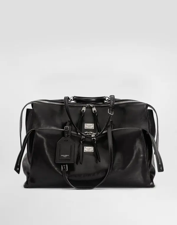 Dolce & Gabbana Vittoria Calfskin Shoulder Bag - Black