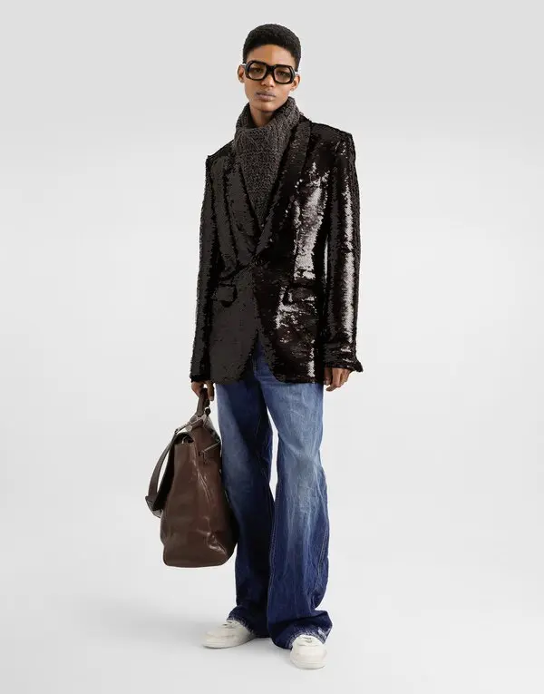 Dolce & Gabbana Silk And Cotton Pullover - Black