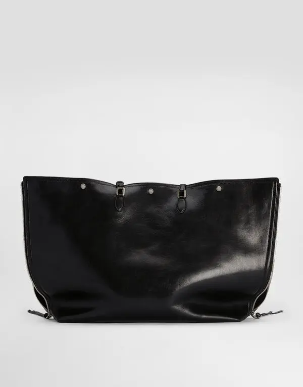 Dolce & Gabbana Atene Calfskin Shopper - Black