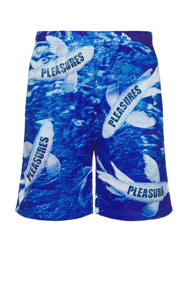PLEASURES Koi Mesh Shorts - Blue