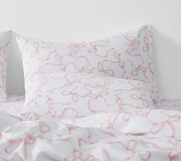TRULY SOFT Printed Bow 3 Piece King Comforter S Et