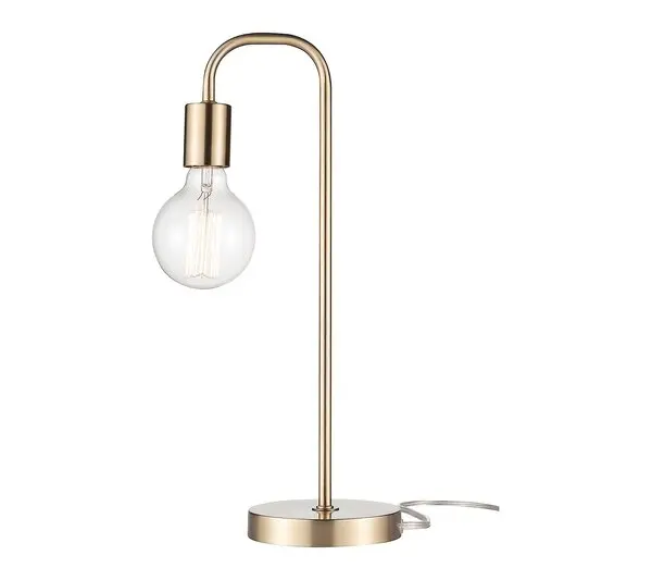 GLOBE ELECTRIC 18' Matte Brass Table Lamp - One-color