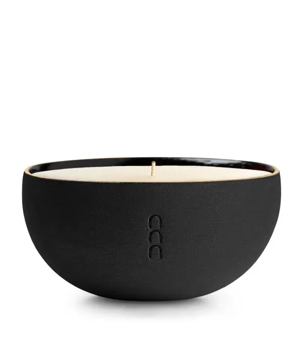 MARCHANTA Vasija Black Clay Candle Holder