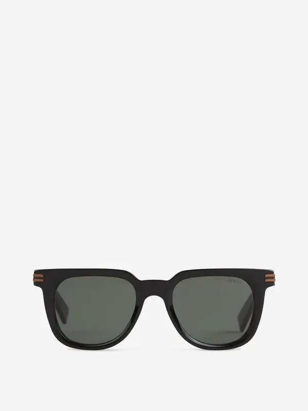 Zegna Round Frame Sunglasses - Black