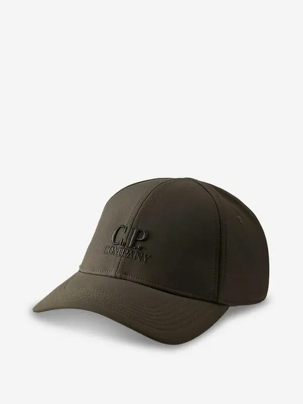 C.P. COMPANY Cotton Logo Cap - Antracite Grey