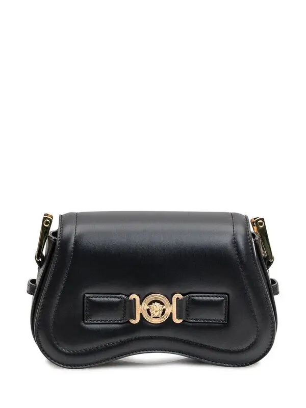 Versace Biggie Medusa Messenger Bag - Black