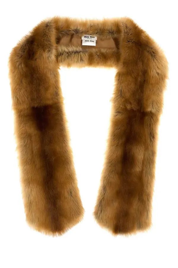 Miu Miu Fur Scarf In Brown - 14% Off | Editorialist