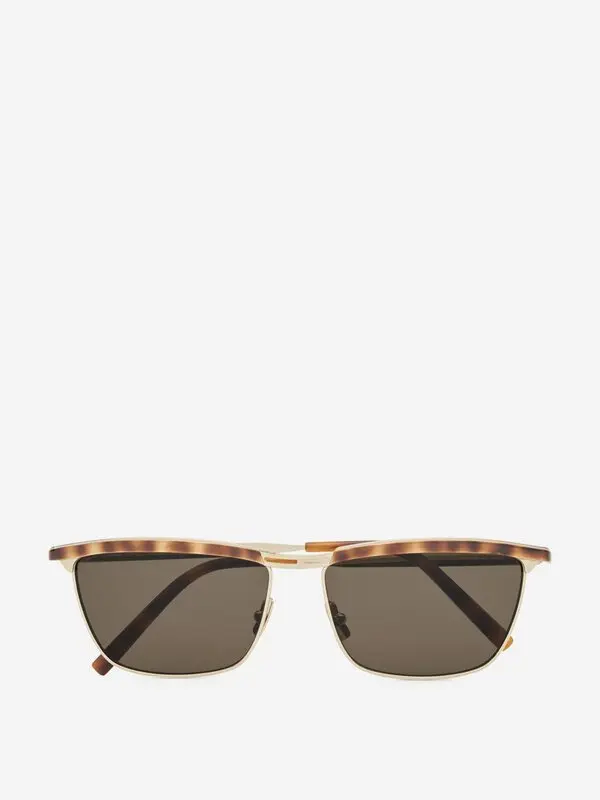 Saint Laurent Square Sunglasses - Gold